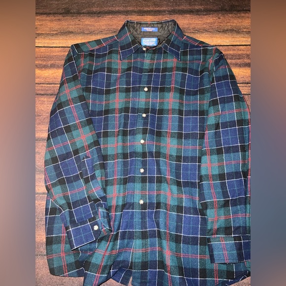Pendleton | Shirts | Pendleton Shirt Men Large Button Down Blue Plaid ...